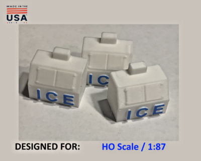 HO Scale Ice Machines - 3 Pack | Realistic | Model Railroad Accessory ...