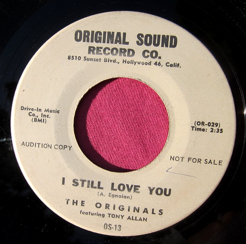 THE ORIGINALS - I Still Love You - Promo 45 rpm - Original Sound 13 | eBay