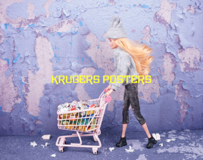 DOLL PUPPE BARBIE STYLE HOMELESS WALL POSTER - CASSOLINO - KRUGERS ...