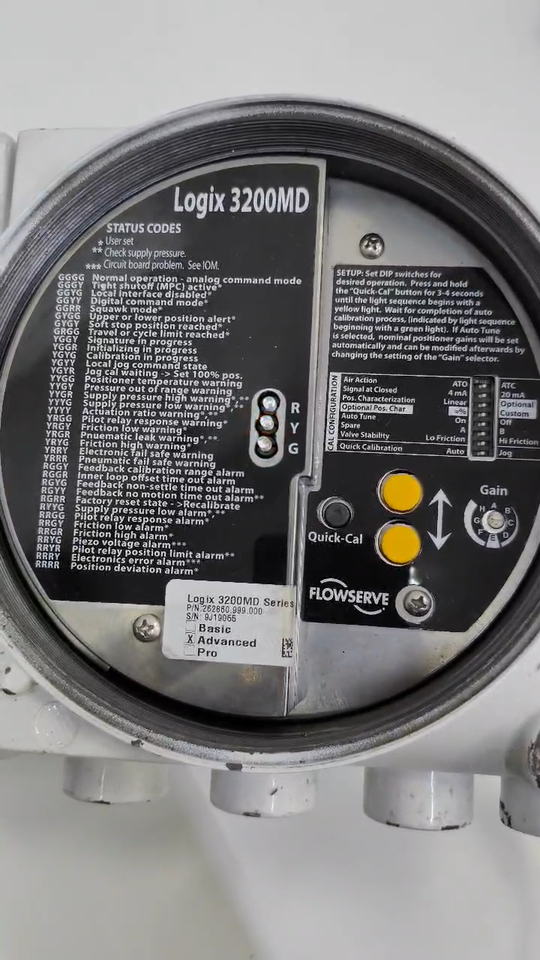 Flowserve Logix 3200 3210MD-28-D6-M-04-40-0S-0F Digital Valve ...