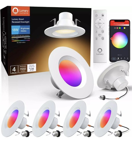 Smart LED Can Lights 5/6 Inch, Smart Wifi Recessed Lights 13W 1100LM ...