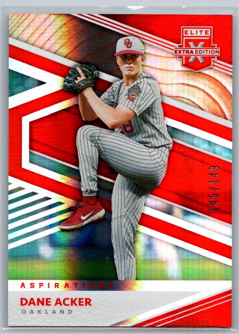 2020 Panini Elite Extra Edition - Aspirations Orange #134 Dane Acker ...