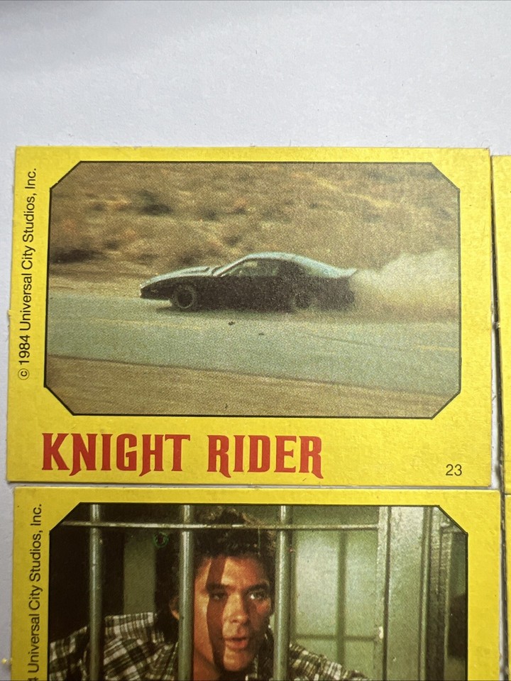 Knight Rider Trading cards X 4 - 1984 - Universal City Studio - David ...