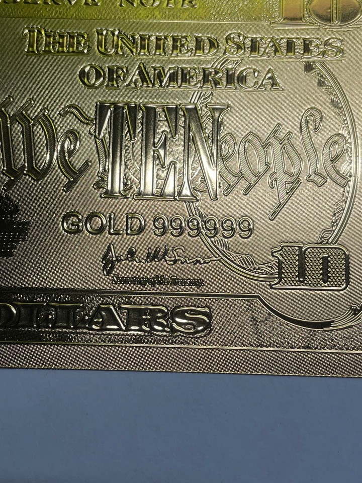"24 K Gold" Notes 5 Bill Set Bill 999.9 "24 K gold", RISING SUN ...