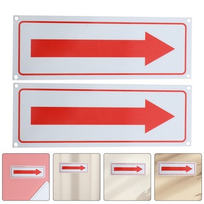2 Pcs Metal Arrow Wall Decoration Road Sign Directional for ...
