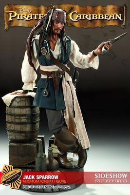 Sideshow Pirates of the Caribbean Jack Sparrow Premium Format Exclusive ...
