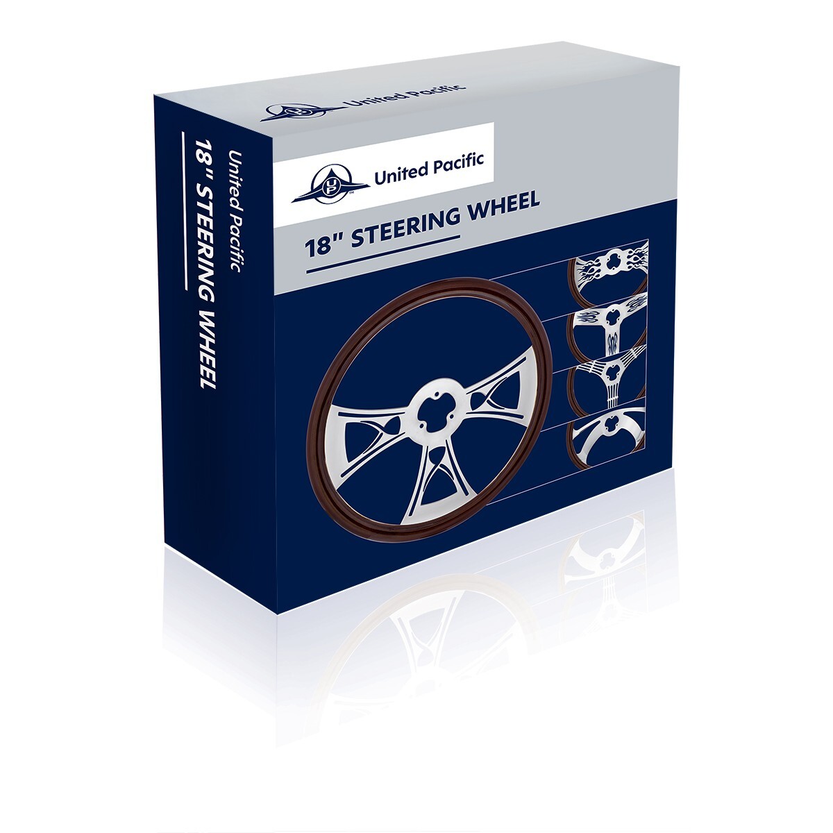 18" Wood Steering Wheel - Hourglass - Chrome Spoke | eBay