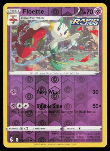 Floette 072/203 Reverse Holo Rare - 2021 Pokemon Evolving Skies LP | eBay