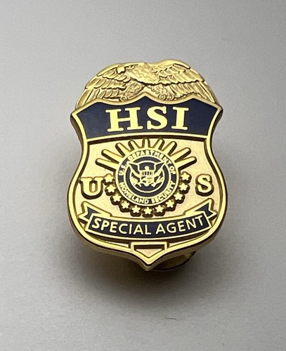 ICE HSI Special Agent Mini Badge Lapel Pin | eBay