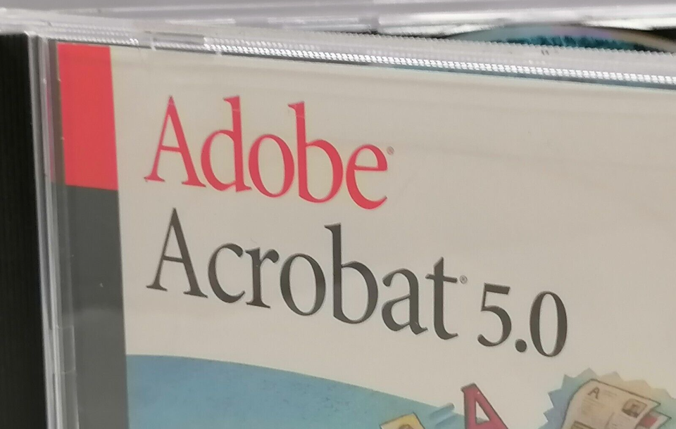 Vintage 2001 Adobe Acrobat 5.0 Disc P/N: 90028803 | eBay
