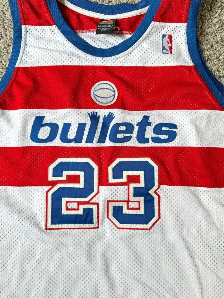 Authentic Nike Michael Jordan Washington Bullets Wizards NBA Jersey ...