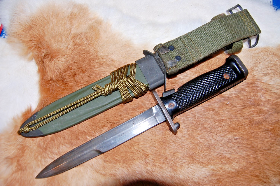 Milpar Vietnam Era M5A1 M1 Garand Rifle Bayonet & K-M8A1 Scabbard | eBay