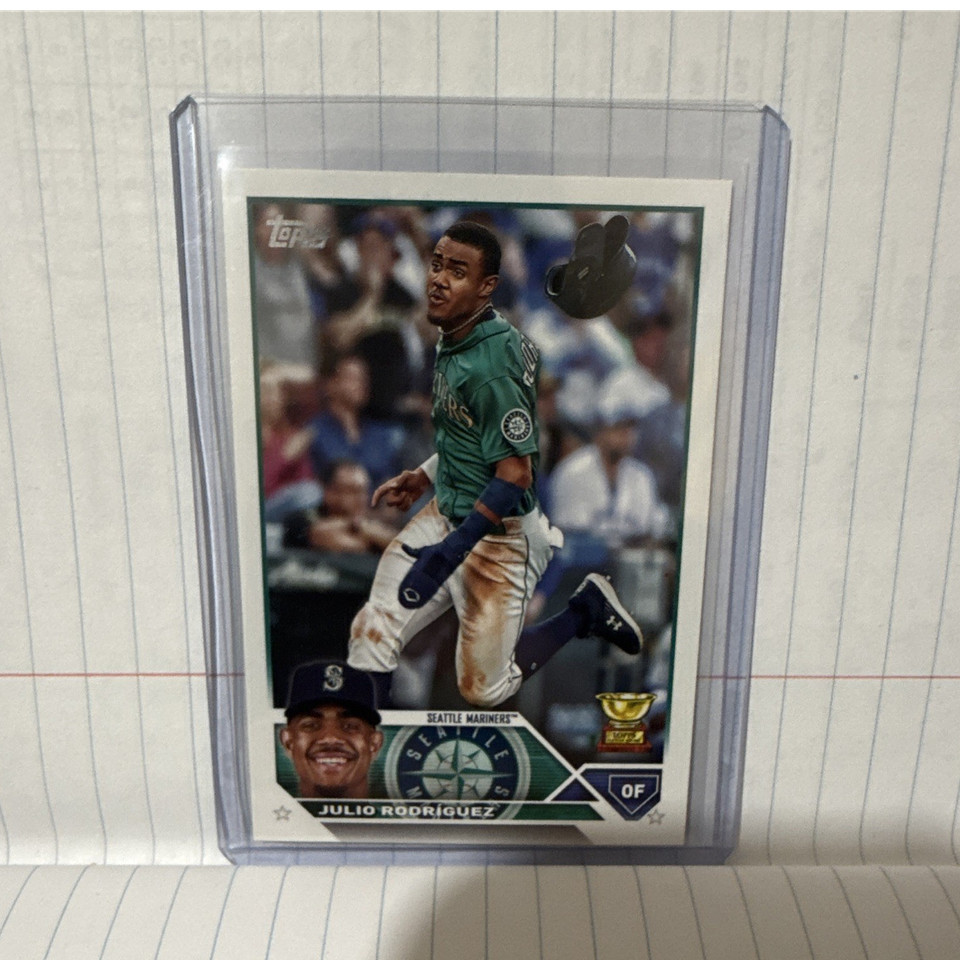 Topps 2023 Series 1 Julio Rodríguez Seattle Mariners #330 Rookie Cup ...