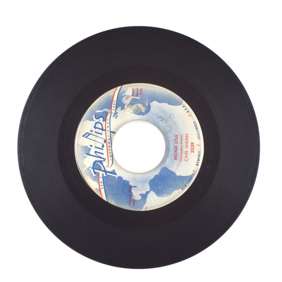 Carl Mann - Foolish One; Mona Lisa - Vinyl Record 45 RPM 7" | eBay