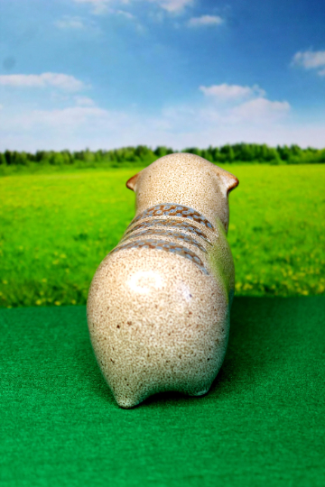 Glazed Ceramic 5.5" Merino Sheep Figurine | eBay