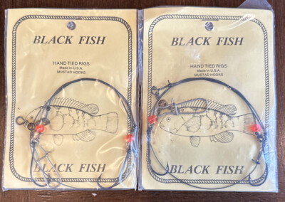 2 Packs Hand Tied Blackfish Tautog Rigs | eBay