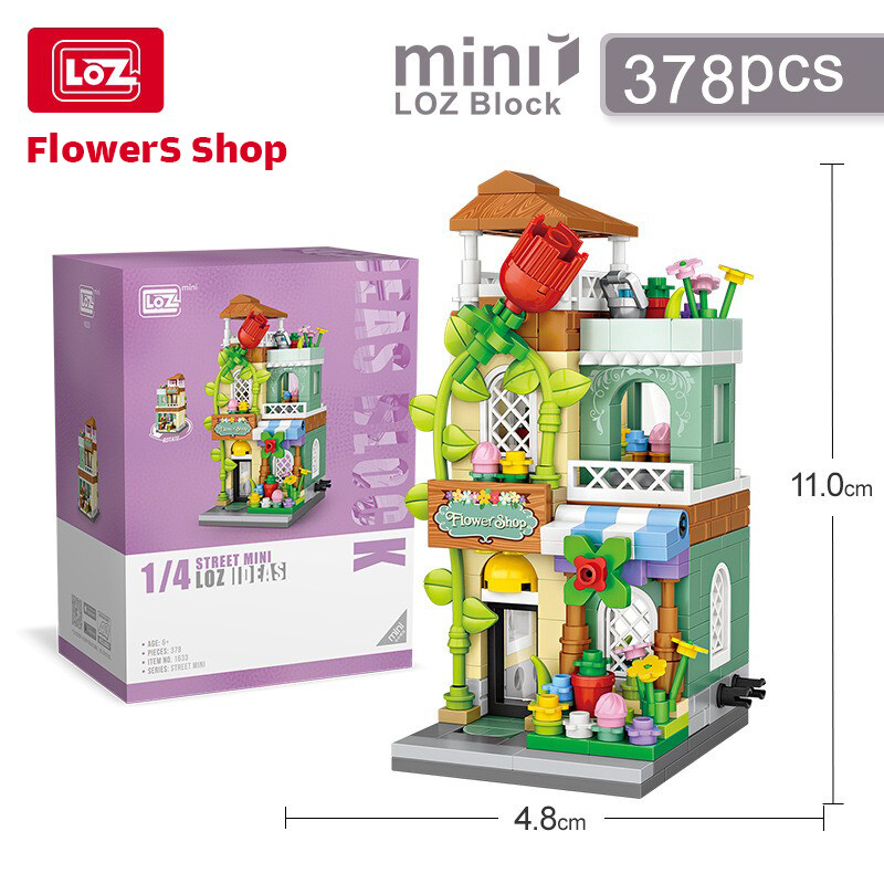LOZ Mini Blocks Sets Food Street View Building Blocks Micro Bricks with ...