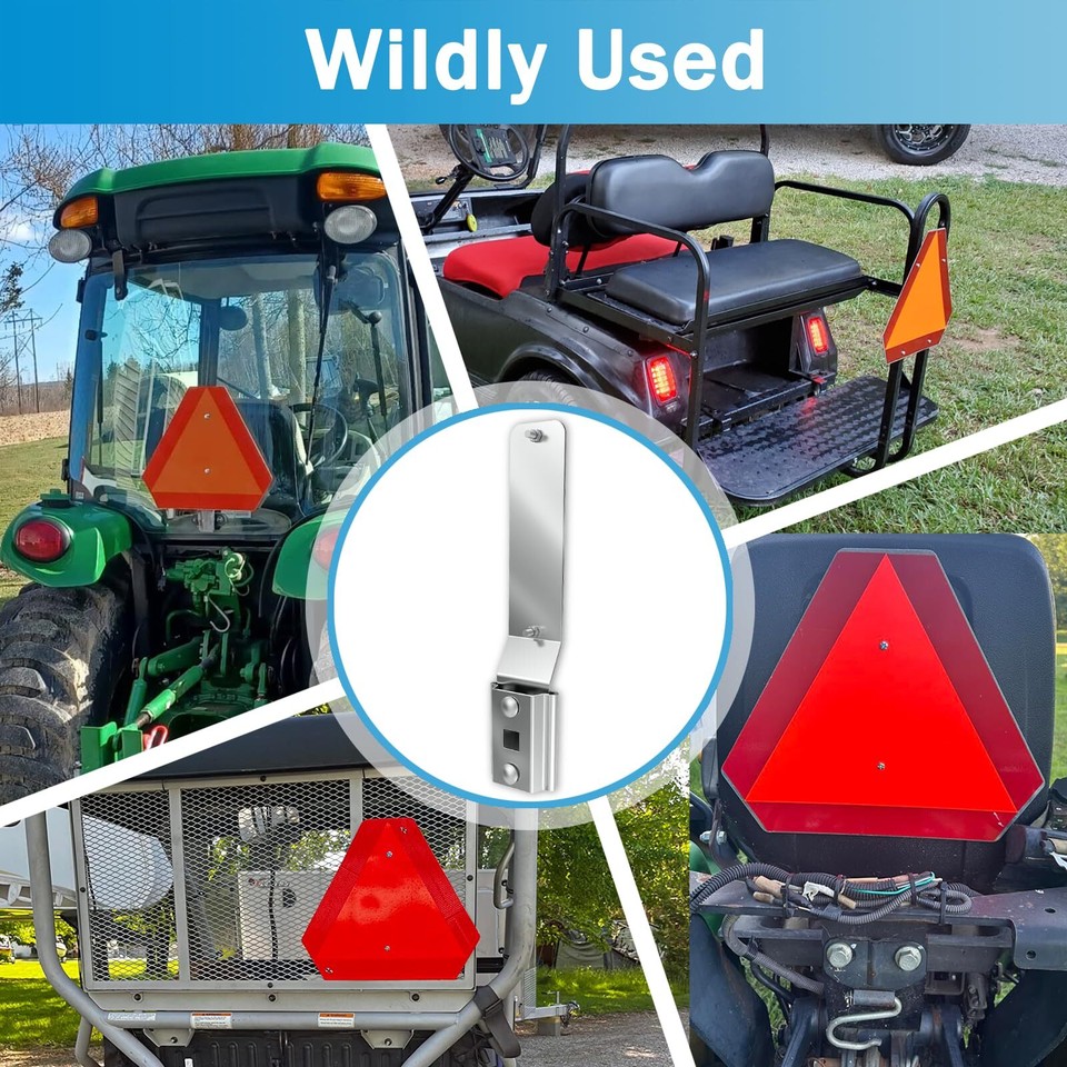 Slow Moving Vehicle Sign Bracket Vehicle Sign Mounting Bracket for ...