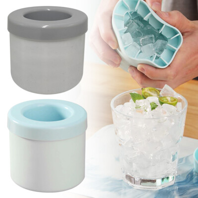 Cylinder Ice Cube Mold Ice Cup Ice Maker Storage Box Ice Tray Cylinder ...