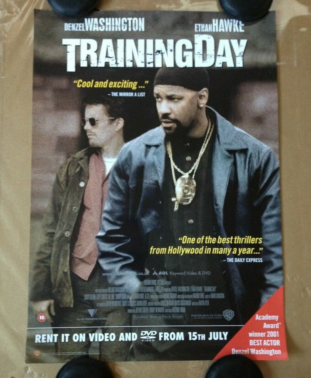 Denzel Washington Training Day Poster
