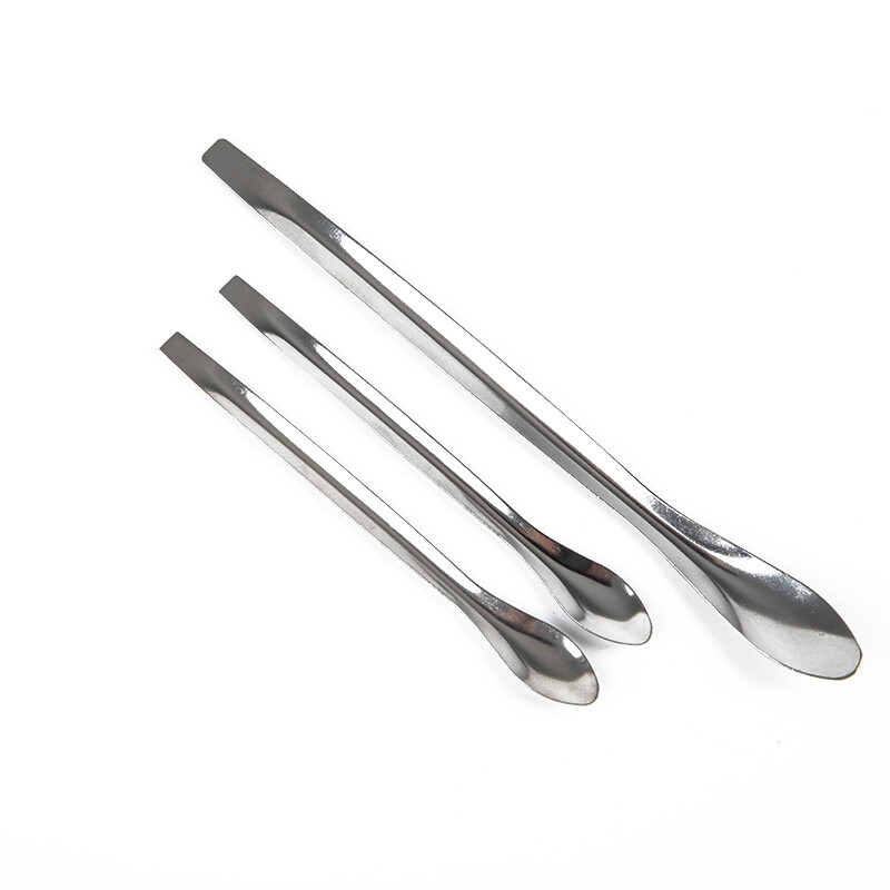 12Pcs Stainless Steel Lab Spoon Spatula Laboratory Sampling Spoon ...