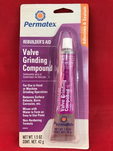 PERMATEX 80036 VALVE LAPPING GRINDING COMPOUND 34A 1.5 OZ TUBE SEAT | eBay