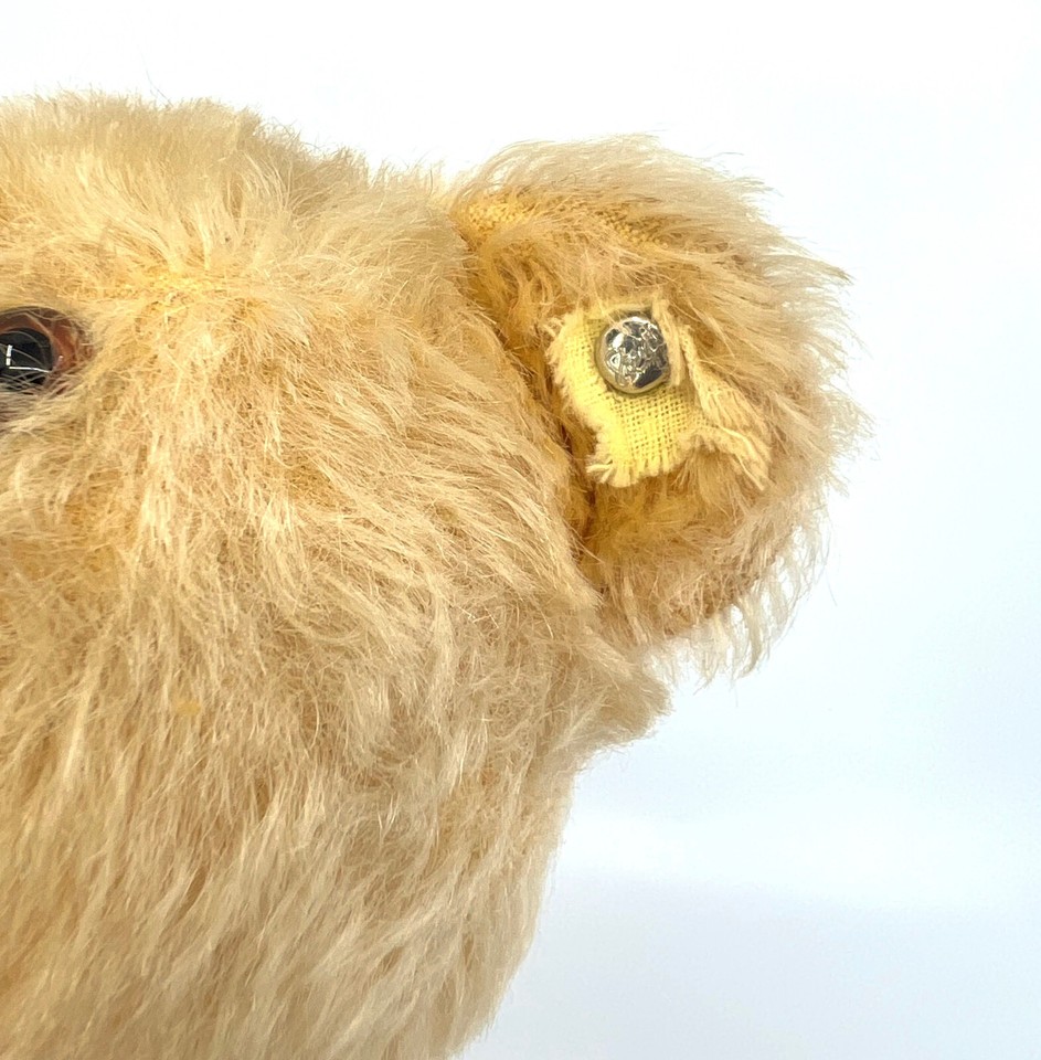 Steiff Original Teddy Bear Gold Mohair Plush 1950s ID Button 28cm 11in ...