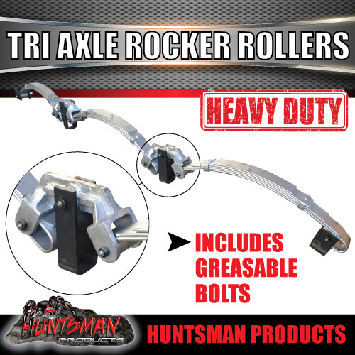 Galvanised Tri Axle 6 Leaf Rocker Roller Trailer Spring Set 4500Kg ...