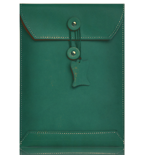 file Folder pocket cow Leather laptop bag Briefcase iPad Case pouch ...