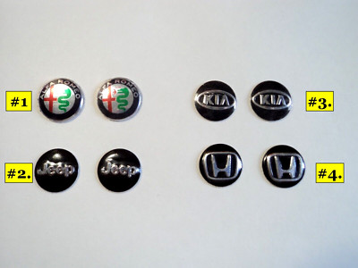 2x Car Key Fob Remote Decals Emblem Badge Logo Stickers Small 14 mm G ...