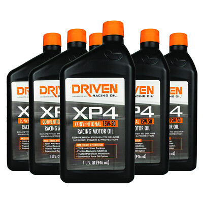 Driven Motor Oil - XP4 Racing Oil - High Zinc - 15W50 - Conventional ...