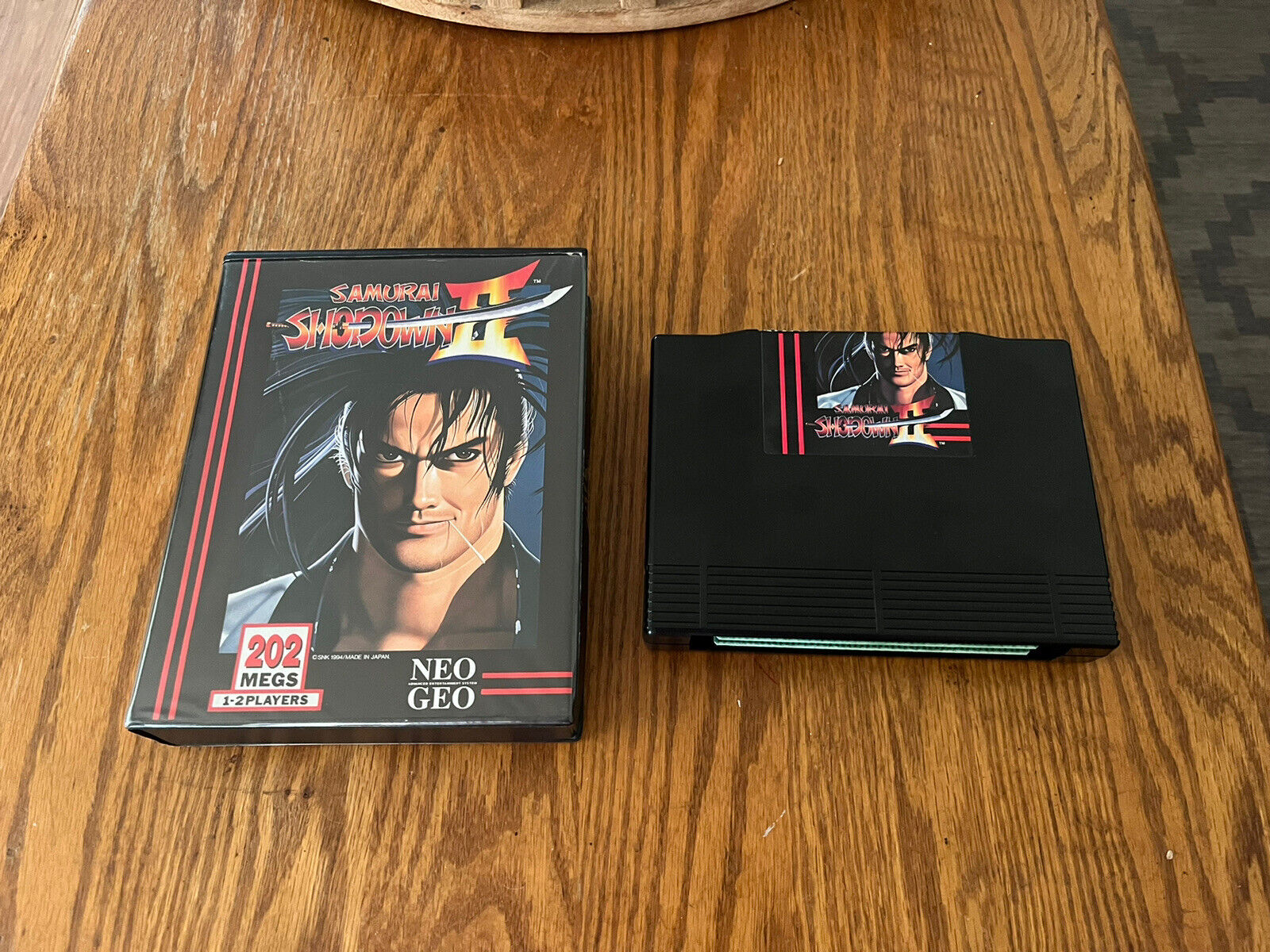 Samurai Shodown 2 II Dog Tag NEO GEO AES CARTRIDGE with Box. USA. Great ...