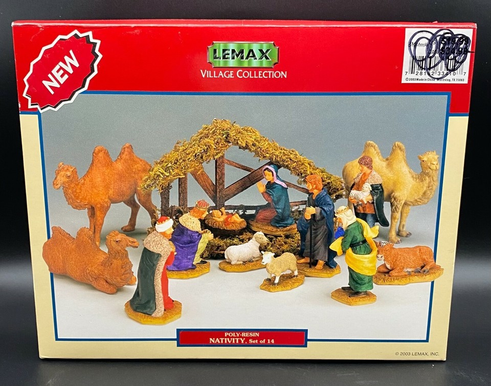 Lemax Village Collection Christmas Nativity Set of 14 2003 Poly-Resin ...