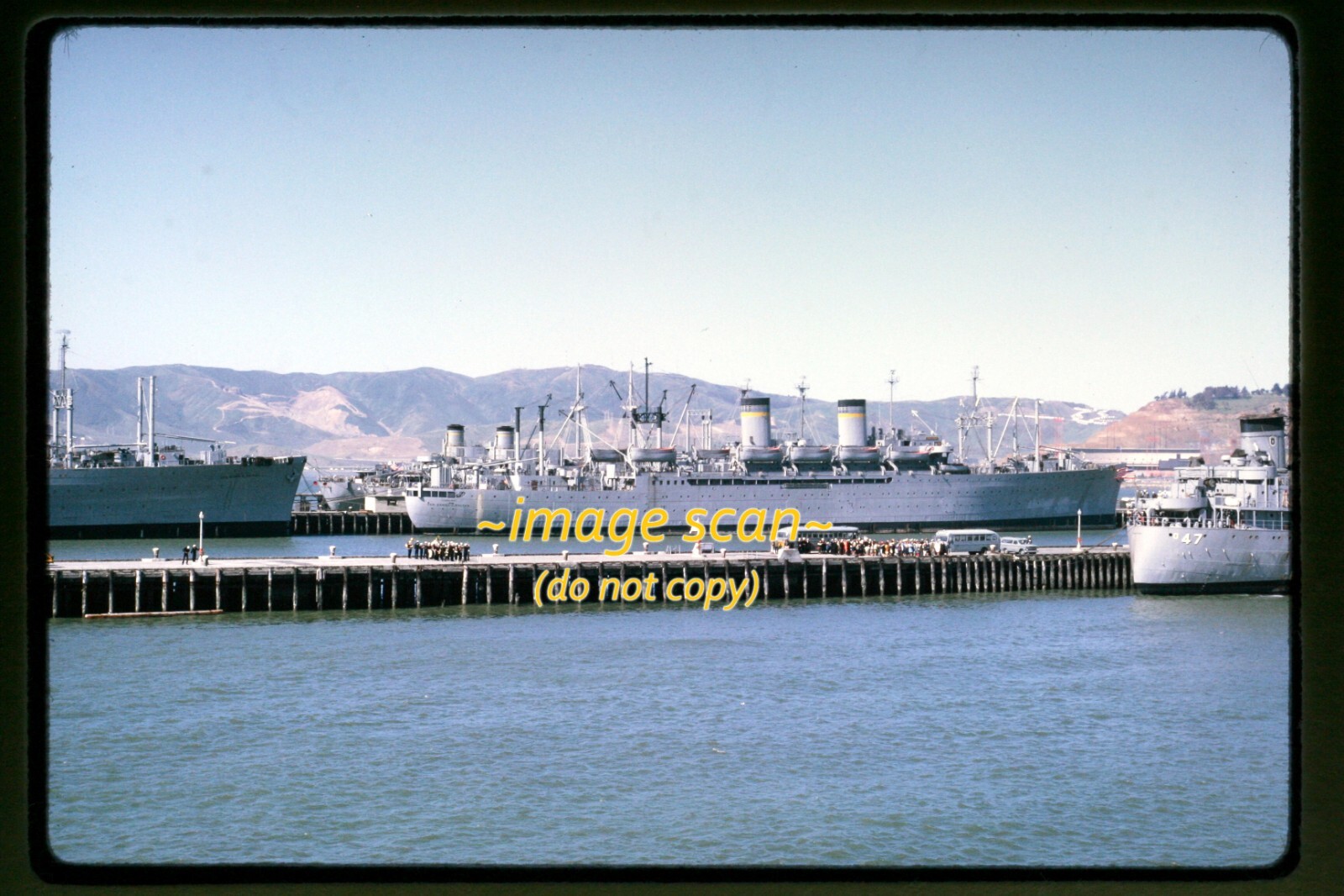 Army Transport Ship Daniel Sultan at San Francisco in 1968, Kodachrome ...