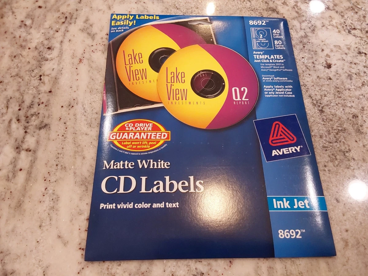 Avery Template 8692 Microsoft Label