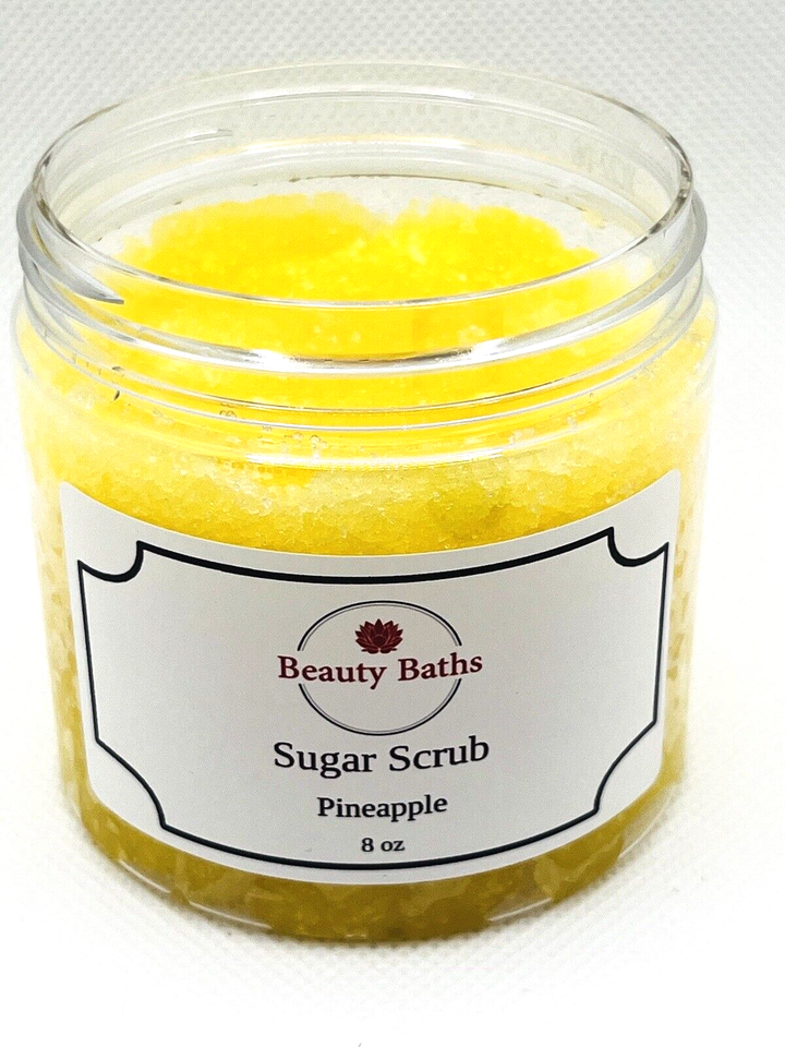 Pineapple Sugar Scrub Exfoliating Body Scrub Handmade Gift for Her Bath ...