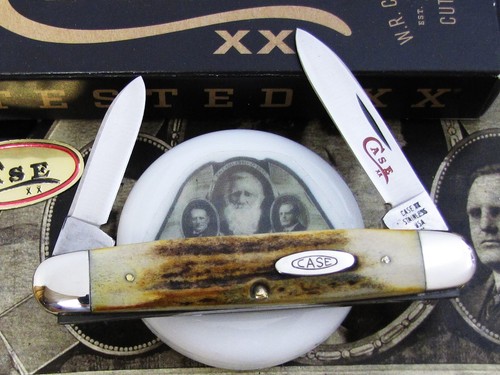 Case XX Stag Red Letter 5279 Equal End Knife 1978 Fine Stag Good Snap ...