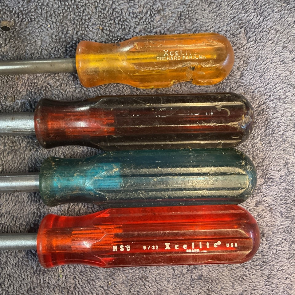 Lot Of 5 Vaco & Xcelite Nut Drivers 9/32, 5/16, 3/8, 7/16, 1/2 | eBay