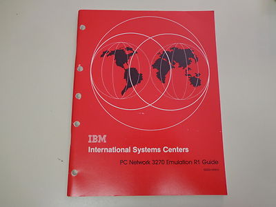 IBM PC Network 3290 Emulation R1 Manual 1985 Computer System | eBay