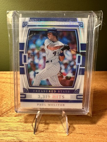 2023 Panini National Treasures Treasured Stats Paul Molitor # /99 ...