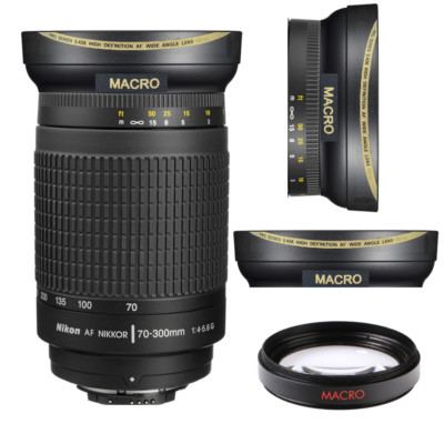 32k HD Wide Angle Macro Lens for Nikon AF Zoom-NIKKOR 70-300mm f/4-5.6G ...