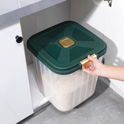 NEW Rice Food Container Cereal Flour Grain Keep Dry Sealed Storage Box ...