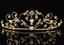 PEARL AUSTRIAN RHINESTONE CRYSTAL TIARA HAIR CROWN WEDDING PARTY T1535G ...