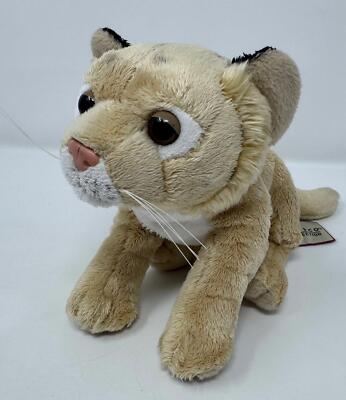 Rare SOS Leosco Stuffed Plush Baby Mountain Lion Cub Wild Cat Tan Spots ...