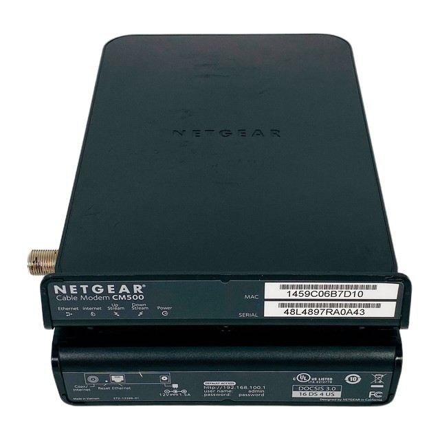 NETGEAR CM500 16 DS 4 US DOCSIS 3.0 Cable Modem for sale online | eBay