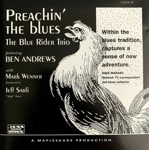 Blue Rider Trio - Preachin' The Blues CD 1991 Mapleshade Records Blues ...