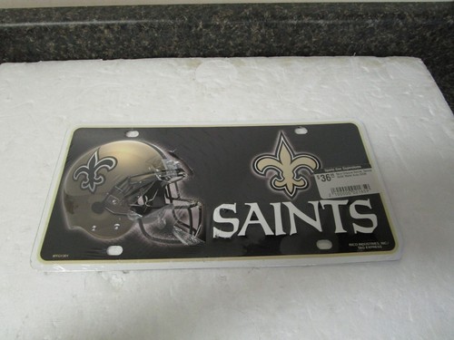 NEW! New Orleans Saints Helmet Logo Auto Plastic License Plate for Tag ...