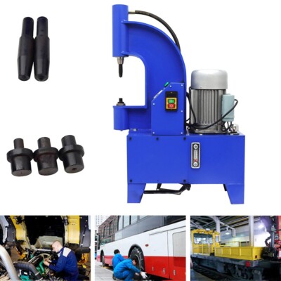 220V Electric Hydraulic Riveting Machine Pedal Operated Auto Repair ...