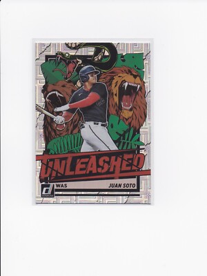 2021 Panini Donruss Baseball Juan Soto #UNL14 Unleashed Vector Parallel ...