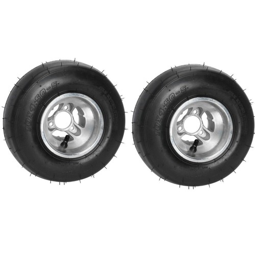 Pair 5" Go Kart Wheel 10x4.50-5 Supper Slider Drift Trike Gokart Racing ...
